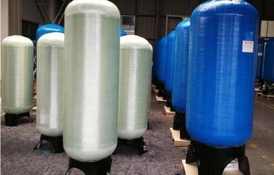 China Industrial FRP Tank for Water Treatment Sand Filter Pressure Vessel RO Plant 0.6 MPa for sale