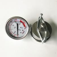 China Stainless Steel Glycerin Filled Pressure Gauge 100mm for RO Water Treatment System for sale