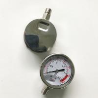 China Stainless Steel Manometer Diaphragm Seal 60KPa Water Filled Pressure Gauge for RO Water Treatment for sale