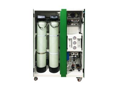 China Single Pass Reverse Osmosis System 1000 LPH Cabinet Design for Hospital Disinfection Centers for sale