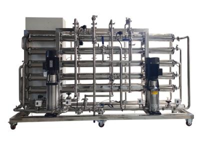 China Double Pass RO Water Treatment System 1000LPH with 9-Stage Filtration and ≥2.0 MPa Pressure for sale