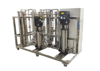 China 1500LPH Stainless Steel Double Stage RO Water Purification System for Ultra Pure Water for sale