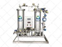 China Nitrogen genertor 10Nm3/h,purity 99.9% with SUS 304 polish tank for food packing machine for sale