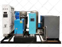 China Nitrogen genertor 10Nm3/h,purity 99.9% with SUS 304 polish tank for food packing machine for sale