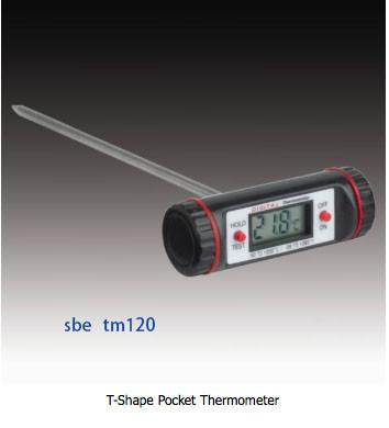 China CE T Shape 200 Degree Digital Alarm Thermometer for sale