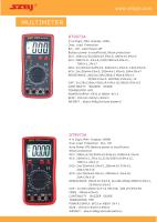 China 2M 2 Voltage DT9972A Portable Digital Multimeter for sale