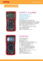 China DT9978A 200M 700V 20K Mini Digital Multimeter for sale