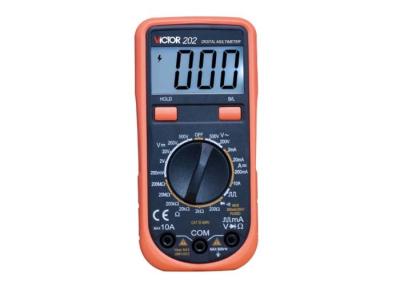 China VICTOR 202 Digital Multimeter Tester 500V Rms Maximum Voltage for sale