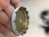 China White Painting Brass Laser Cutting Deep Drawing Metal Stamping for sale