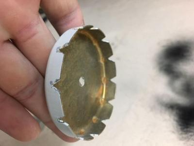 China White Painting Brass Laser Cutting Deep Drawing Metal Stamping for sale