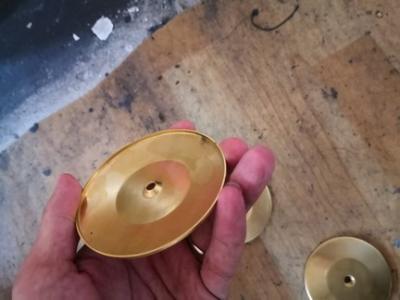 China Blank Surface Mirror Polished Deep Drawing Brass Stampings for sale