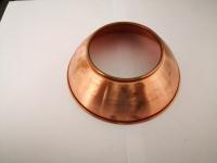 China OEM ODM Circular Chrome Plated Metal Spinning Parts for sale