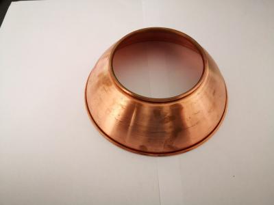 China OEM ODM Circular Chrome Plated Metal Spinning Parts for sale