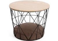 China 15KG H35cm Metal Basket Coffee Table With Storage for sale