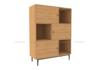 China BSCI 80cm Width MDF Storage Cabinet With 3 Doors for sale