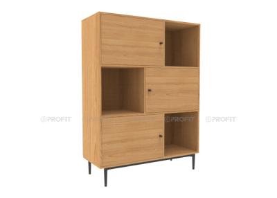 China BSCI 80cm Width MDF Storage Cabinet With 3 Doors for sale