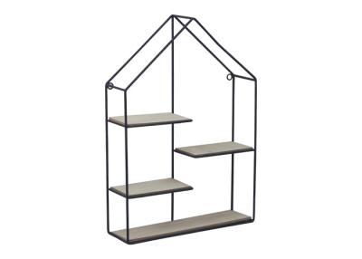 China Paulownia Veneered MDF 17.5cm Wide Wall Mount Rack Shelf for sale