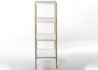 China 4 Tier Bamboo And MDF And Bamboo Height 110cm Multi Tier Shelf For Toiletries for sale