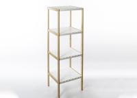 China 4 Tier Bamboo And MDF And Bamboo Height 110cm Multi Tier Shelf For Toiletries for sale