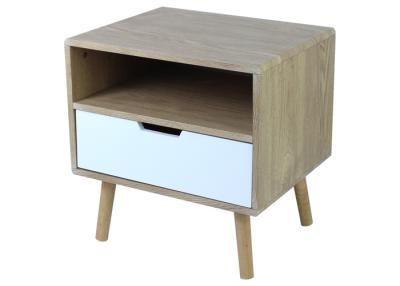 China 40cm Depth 50cm Length Wood Bedside Table With Drawer for sale