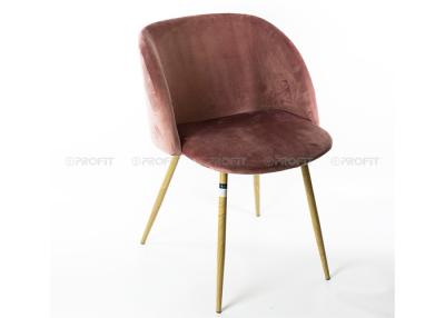 China BSCI Rose Red 80cm High Leisure Lounge Chairs for sale