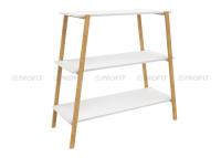 China 5KG 1m High Bamboo Frame MDF Shelf Multi Tier Shelf For Books for sale