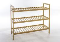 China 70cm Length Nature Color Capacity 12 Pairs Bamboo Shoe Rack for sale