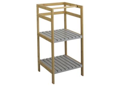 China Space Saving Height 72cm Depth 33cm Bamboo Bathroom Rack Shelves Organizer for sale