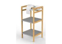 China Space Saving Height 72cm Depth 33cm Bamboo Bathroom Rack Shelves Organizer for sale