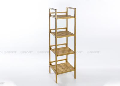 China 30cm Width Bamboo Bathroom Storage Shelf for sale