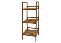 China 3 Tiers W30cm H78cm Natural Color Bamboo Shelves Furniture for sale