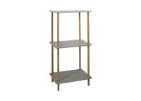 China BSCI 10KG Bamboo And MDF Multi 3 Tier Shelf For Bathroom for sale