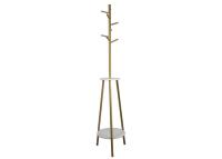 China 7 Hooks MDF And Bamboo Depth 35cm Standing Coat Rack for sale