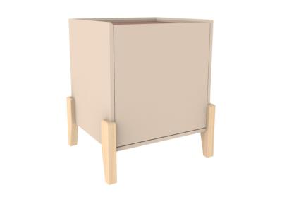 China Knock Down 50cm High 42cm Wide Wood Bedside Table for sale