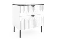 China Marble Look Metal Legs 70cm Height 40cm Depth Bathroom Storage Cabinet for sale