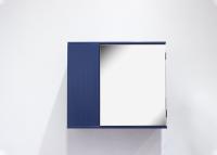 China BSCI 5KG Mirrored Navy Bathroom Wall Cabinet With 2 Side Shelves for sale