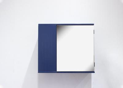 China BSCI 5KG Mirrored Navy Bathroom Wall Cabinet With 2 Side Shelves for sale
