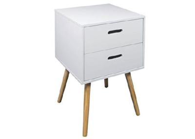 China 30KG 30cm Depth Wood Bedside Table For Bedroom for sale