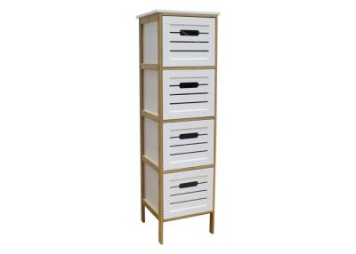 China BSCI 110cm Height Wood Nightstand With Drawers for sale