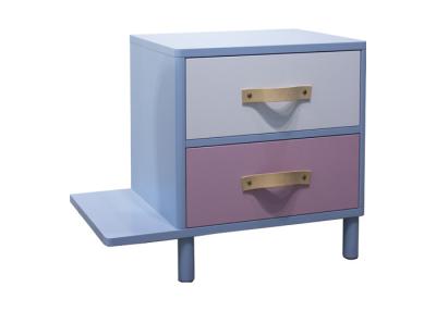China 2 Drawer 50cm Height 60cm Width Wood Bedside Table for sale