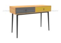 China 110cm Width 30KG Wood Writing Desk With 2 Drawers for sale