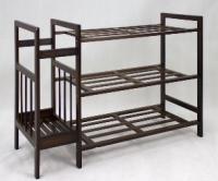 China Black Pine Wood 30cm Wide 78cm Long Shoe Shelf With Umbrella Stand for sale
