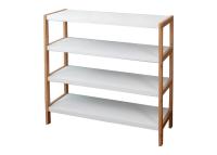 China 4 Layer 15KG Height 75cm Bamboo Wood  Shoe Shelf for sale