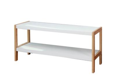 China BSCI 70cm Wide Bamboo Shoe Shelf For Entryway for sale