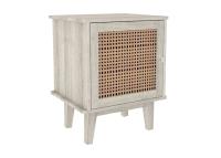 China BSCI White Wood Nightstand for sale
