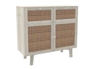 China BSCI 40KG Wood Bedside Table With Paper Veneer for sale
