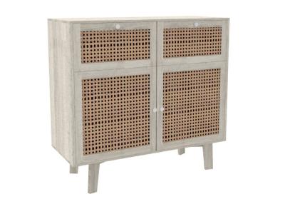 China BSCI 40KG Wood Bedside Table With Paper Veneer for sale