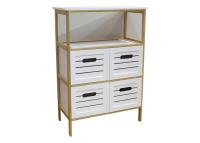 China Bamboo And MDF Home Storage Cabinets for sale