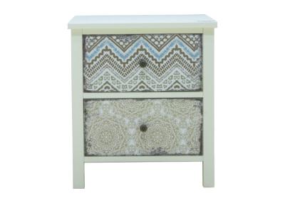 China Beige 40cm High MDF Side Tables With 30KG Capacity for sale