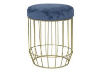 China 42cm Height 34cm Diameter Metal Basket Coffee Table for sale